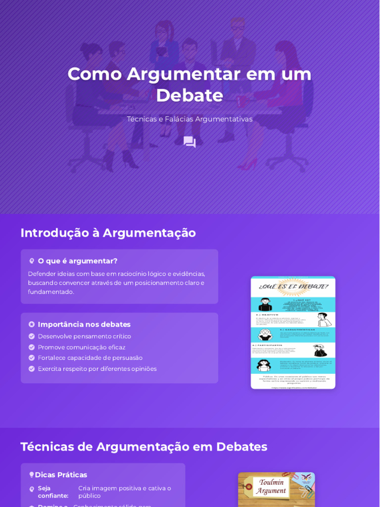 Técnicas de Argumentação em Debates | PDF | Falácia | Argumento