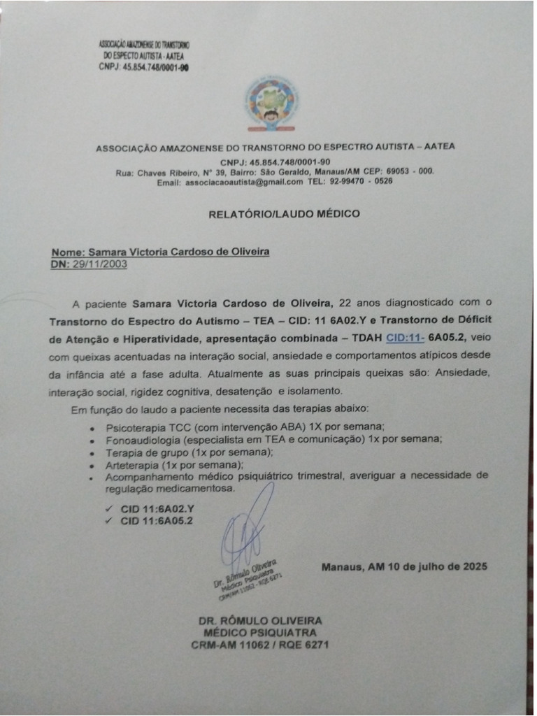 Laudo Tea Samara | PDF