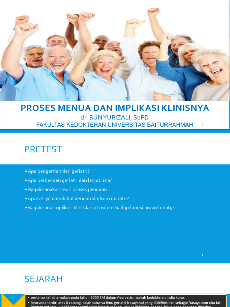 Proses Menua Dan Implikasi Klinis - Dr. Bun Yurizal | PDF