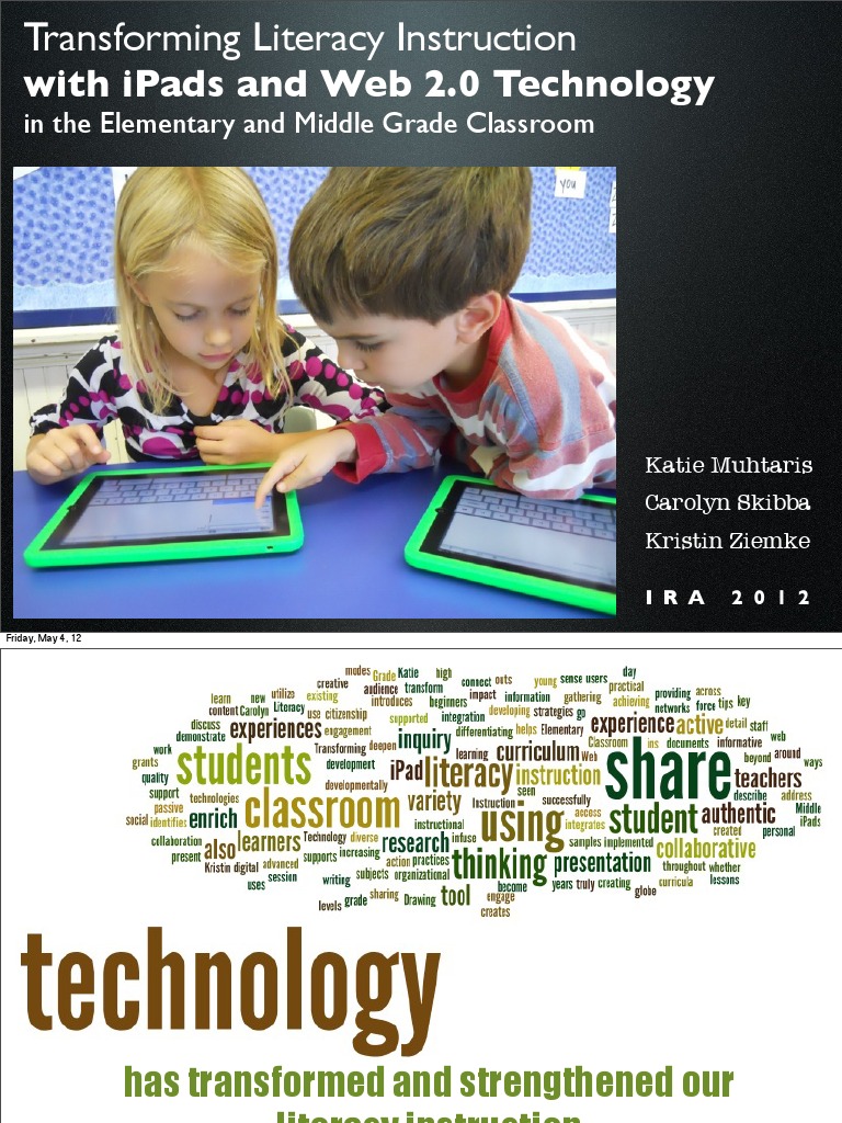 Enhancing Literacy with iPads in Classrooms | PDF | Literacy | Reading ...