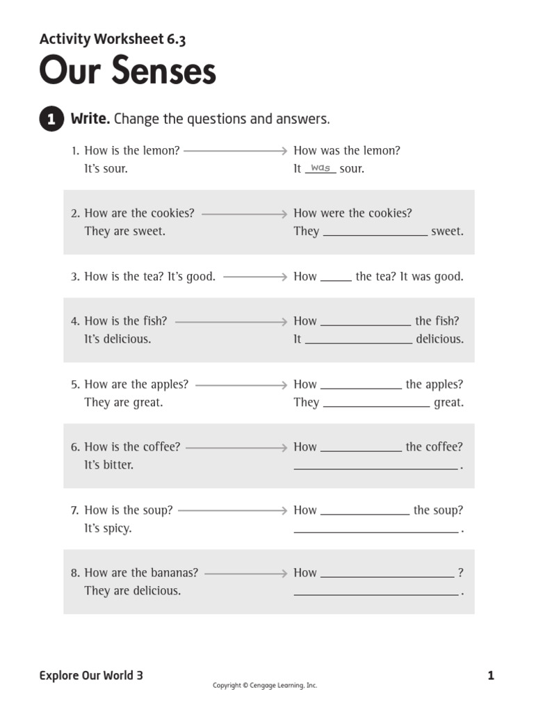 EOW2e AmE L3 StudentWorksheets Worksheet 6 3 | PDF