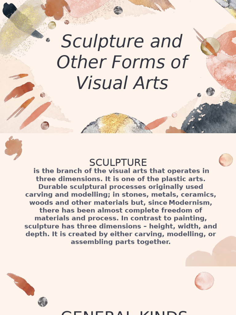 Overview of Sculpture and Visual Arts | PDF | Embroidery | Sculpture