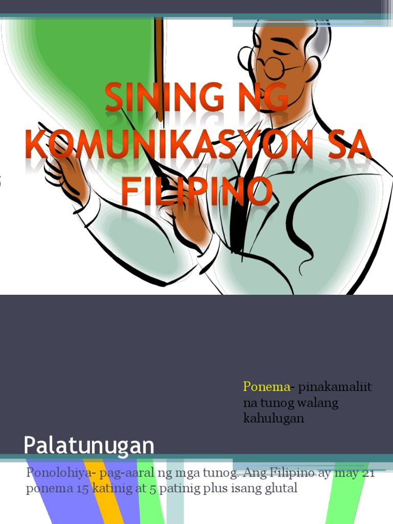 Sinig NG Komunikasyon Sa Filipino | PDF