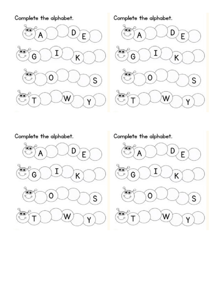 Complete The Alphabet | PDF