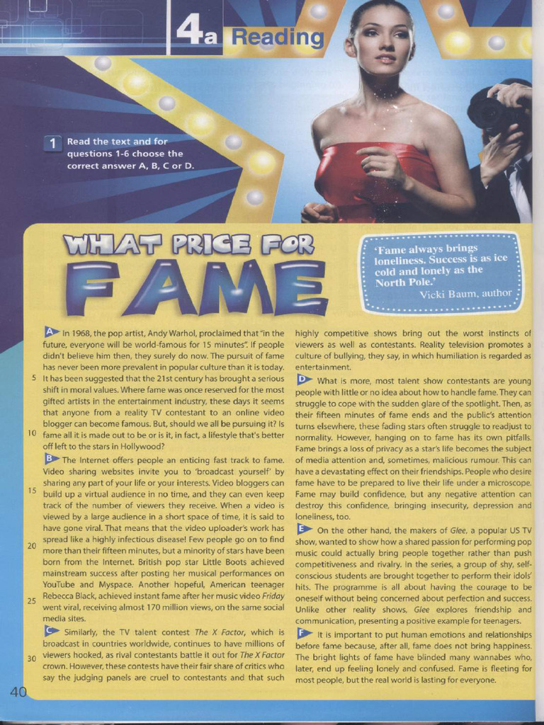 On Screen B2plus Workbook Grammar Book Module 4 | PDF