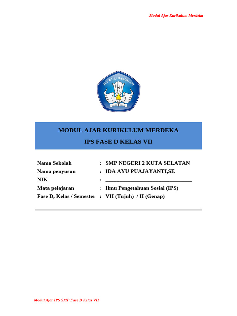 Modul Ajar Tema III | PDF