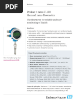 Proline t-mass F 300 Flowmeter Overview | PDF | Flow Measurement ...