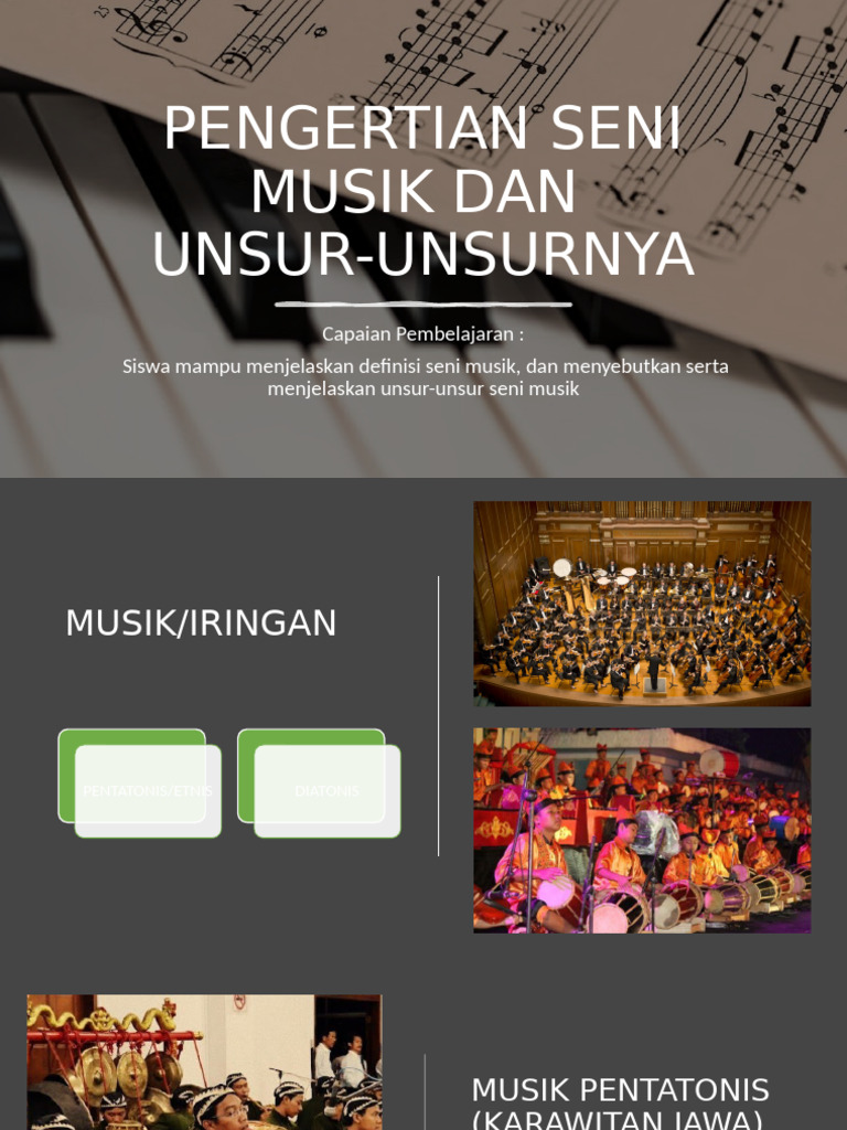 Unsur-Unsur Seni Musik dan Definisinya | PDF