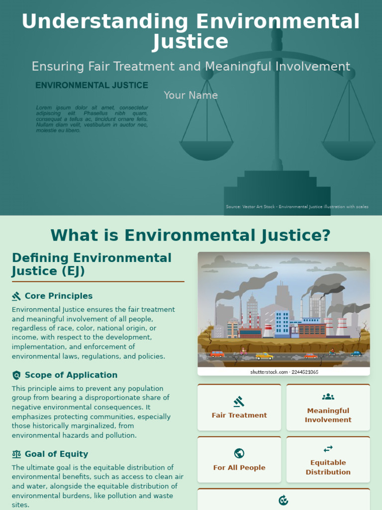 Environmental Justice: Principles & Actions | PDF | Natural Environment ...