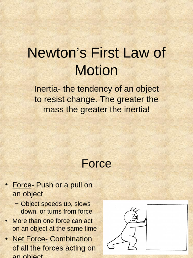 Newton's First Law of Motion | PDF