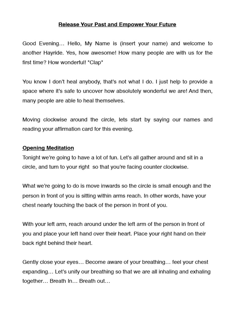 Release The Past - Empower Your Future | PDF | Forgiveness | Psychology