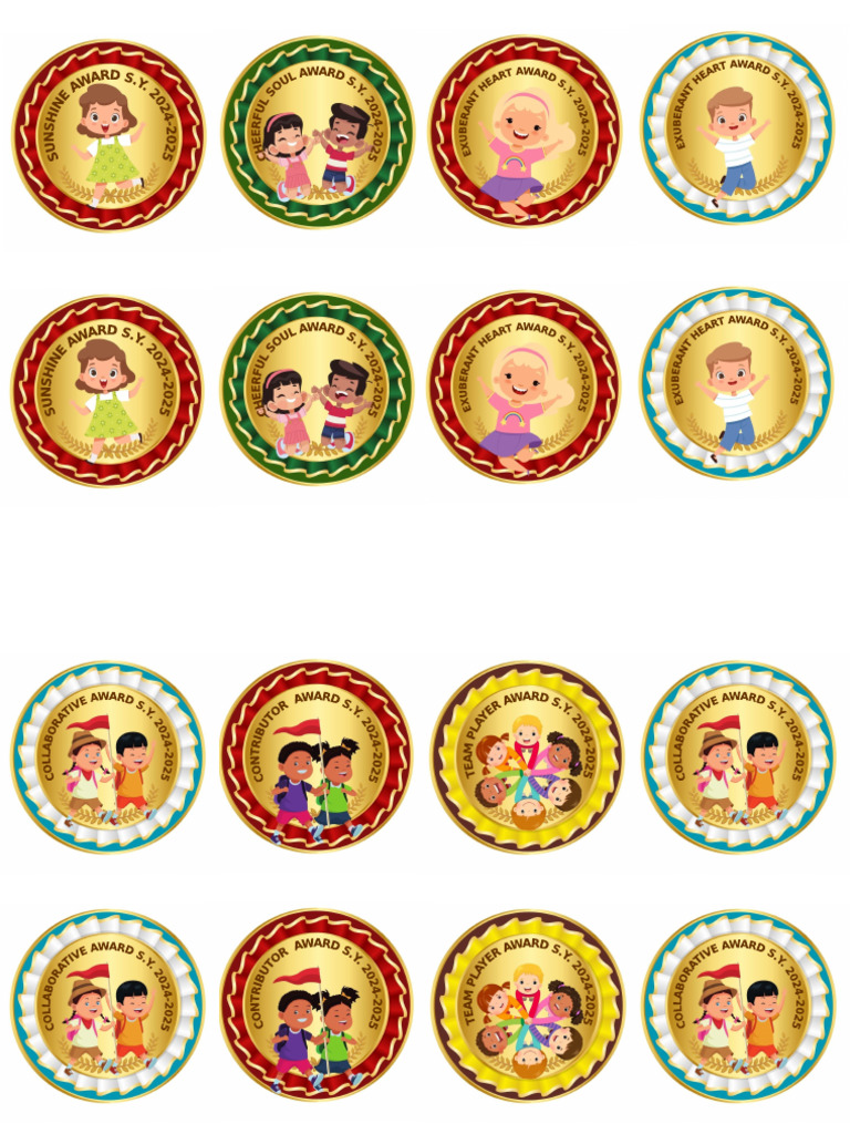 Character Traits Awards. Version 3. K-Grade 3 | PDF