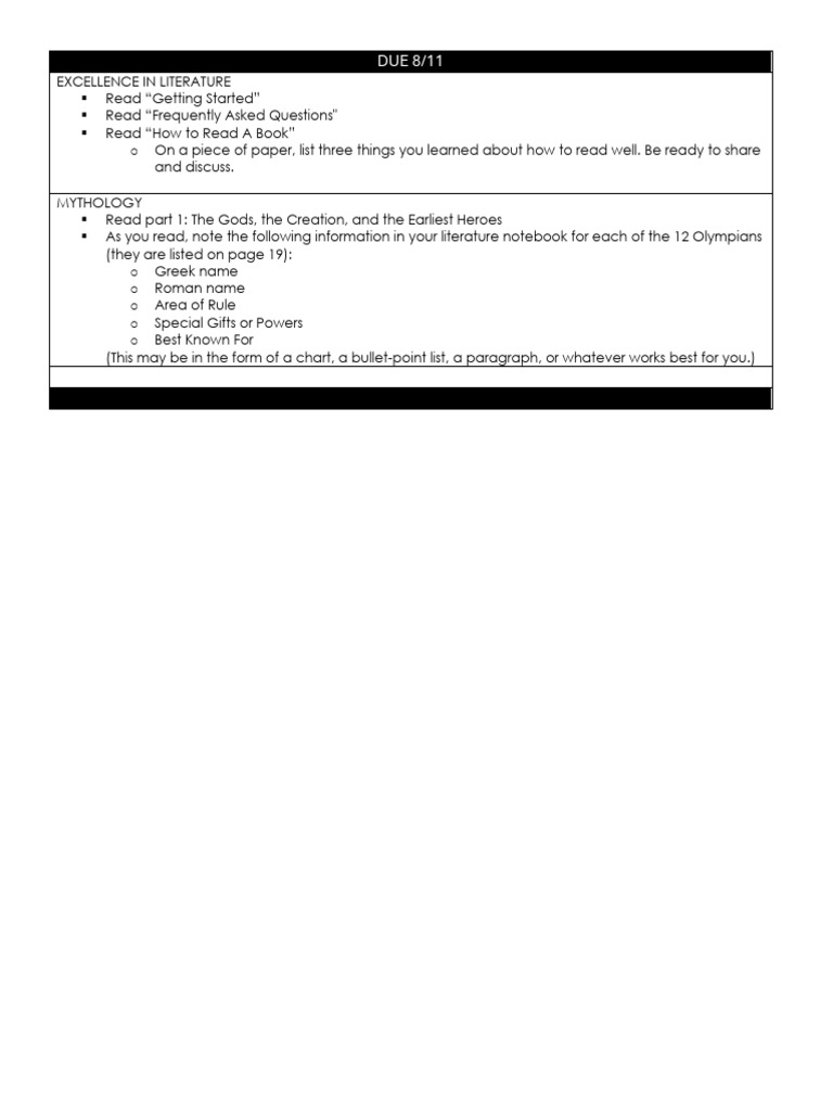 1st Semester Lit & Writing | PDF | Oresteia
