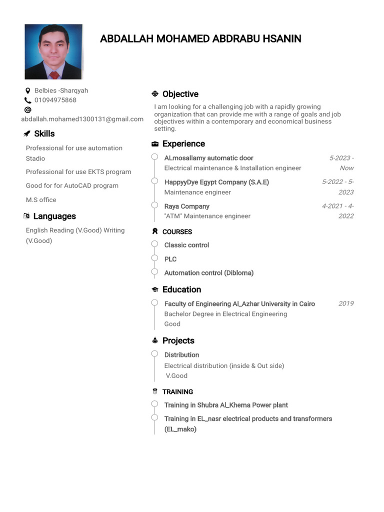 Eng Abdallah CV - 2023-1 | PDF