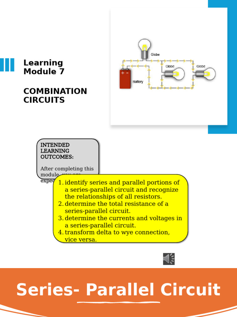 EE 200 Learning Module 7 Combination Circuits | PDF | Series And Parallel Circuits | Resistor