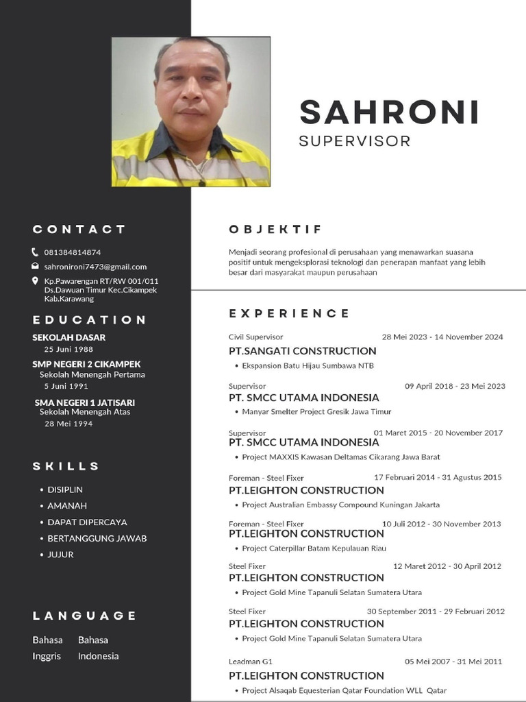 Sahroni cv2 PDF | PDF