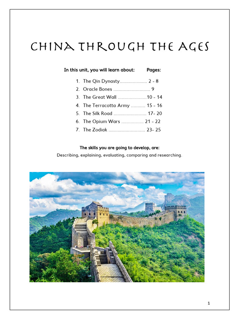 Ancient China: Dynasties and Innovations | PDF | Chinese Zodiac