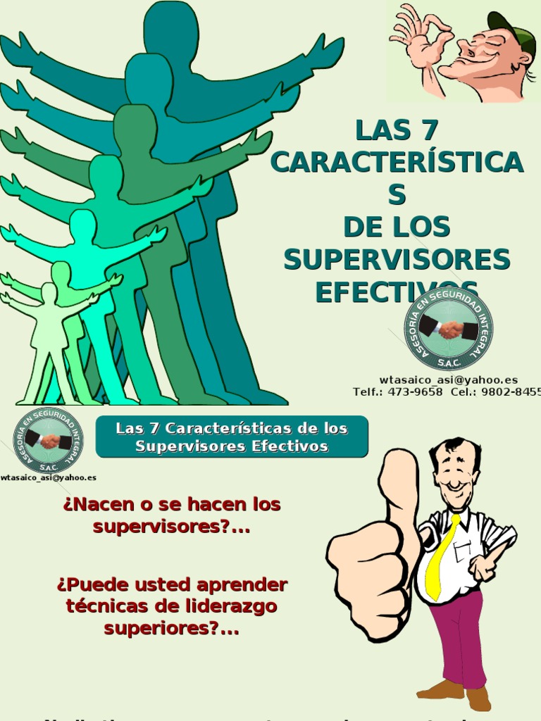 7 caracteristícas de los supervisores efectivos | Liderazgo | Liderazgo ...