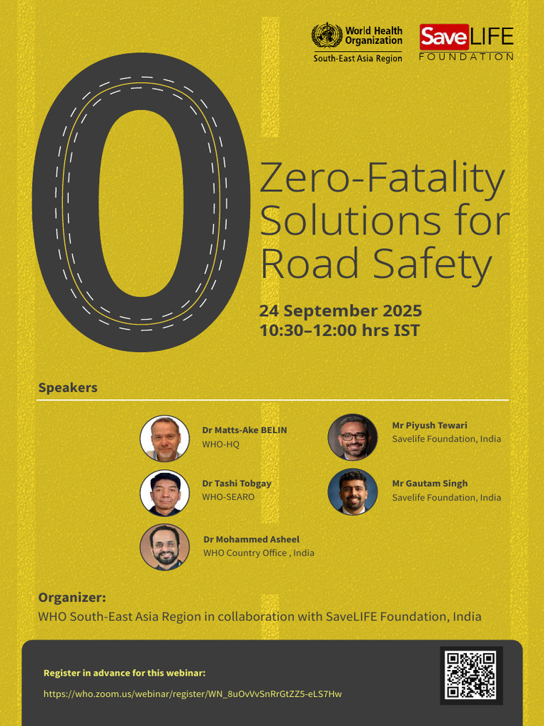 Zero-Fatality Road Safety Webinar | PDF