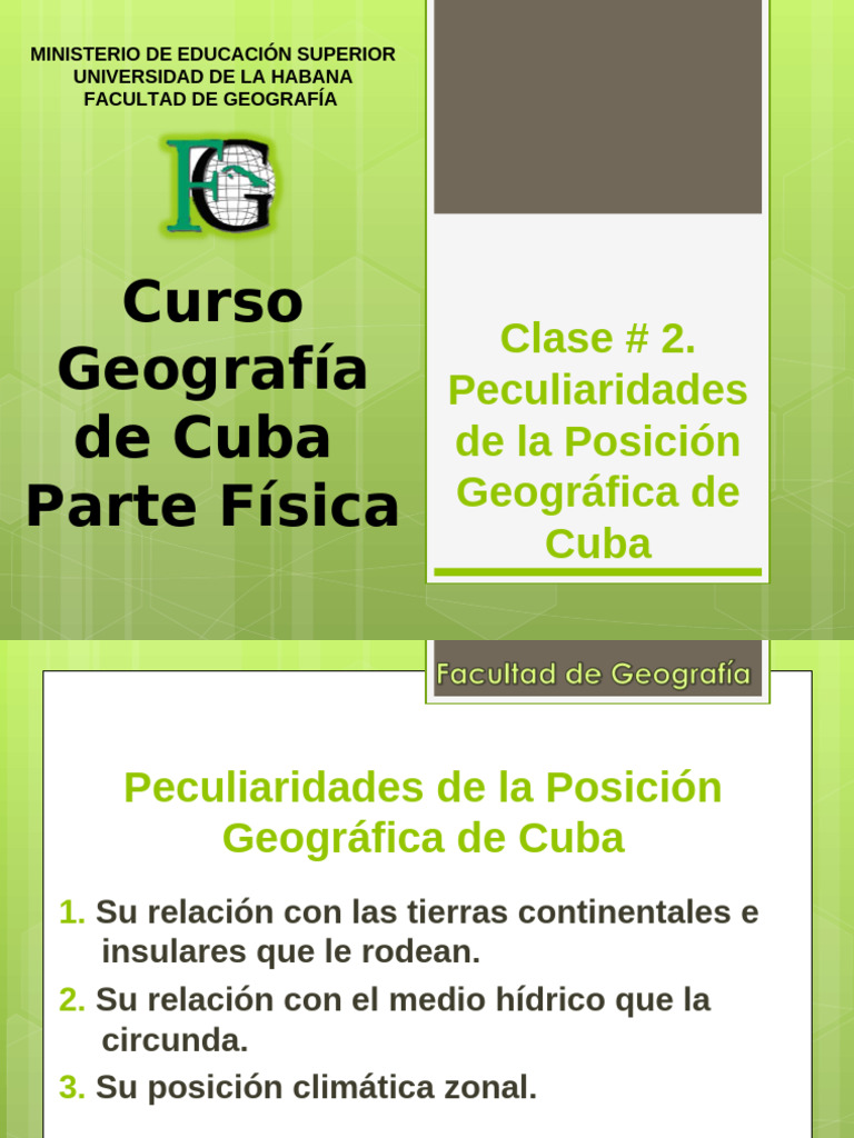Posición Geográfica de Cuba: Análisis | PDF | caribe | Cuba