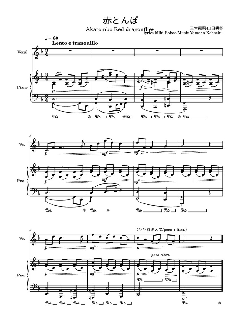 Chitonbo Shan Tian Geng Zuo | PDF | Musical Compositions | Children's Music