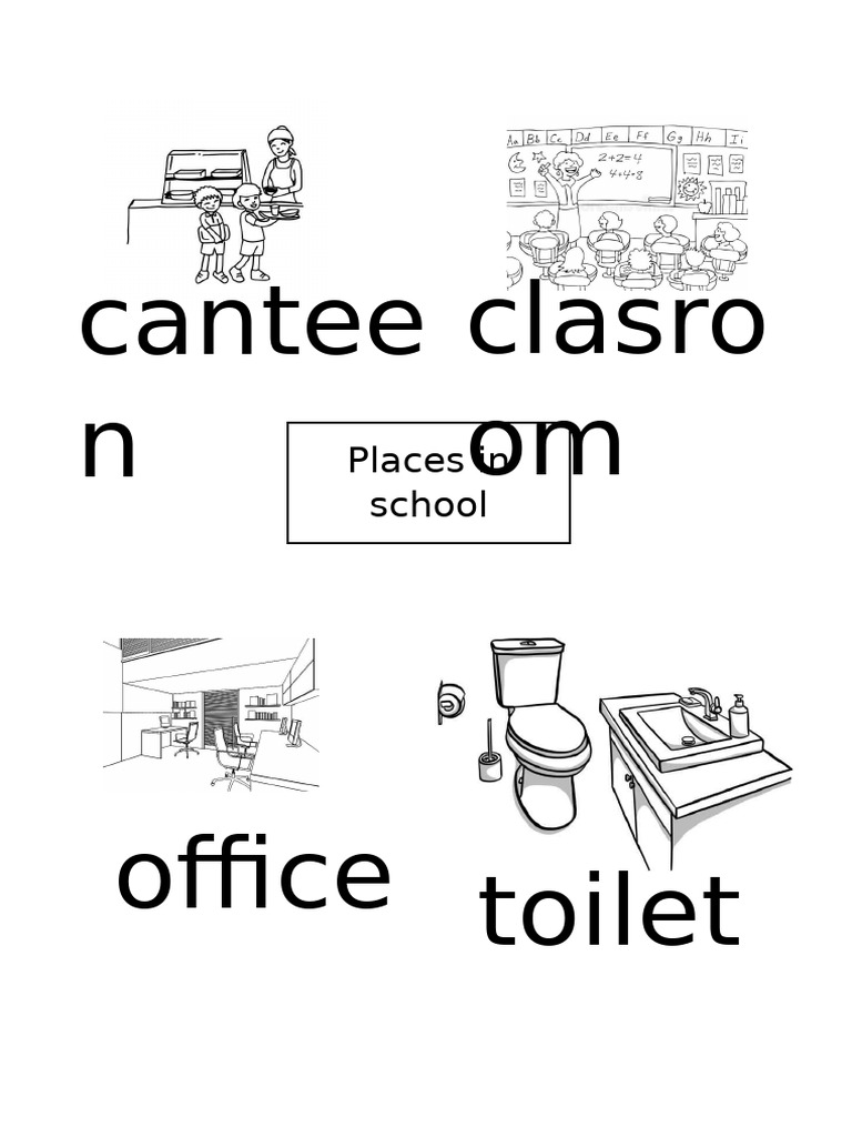 Tracing Places in School | PDF