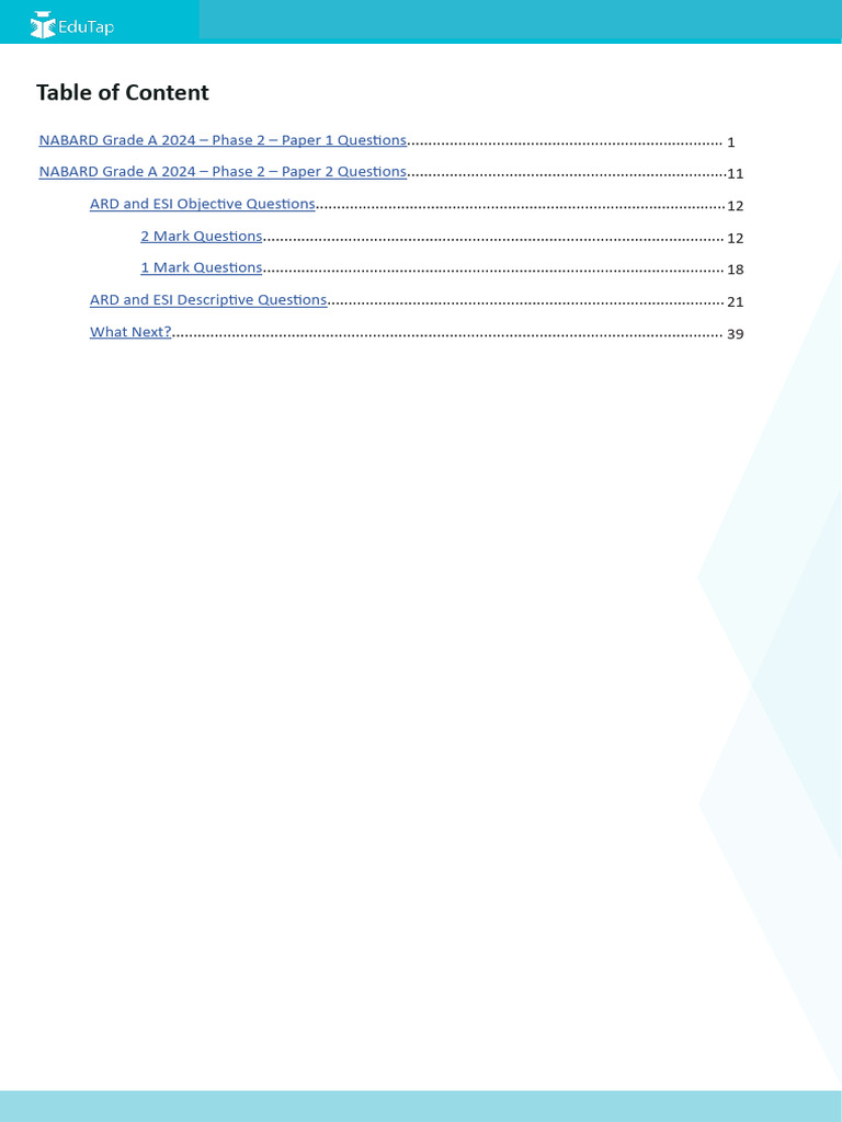 Nabard 2024 Phase 2 Pyq Free Book | PDF