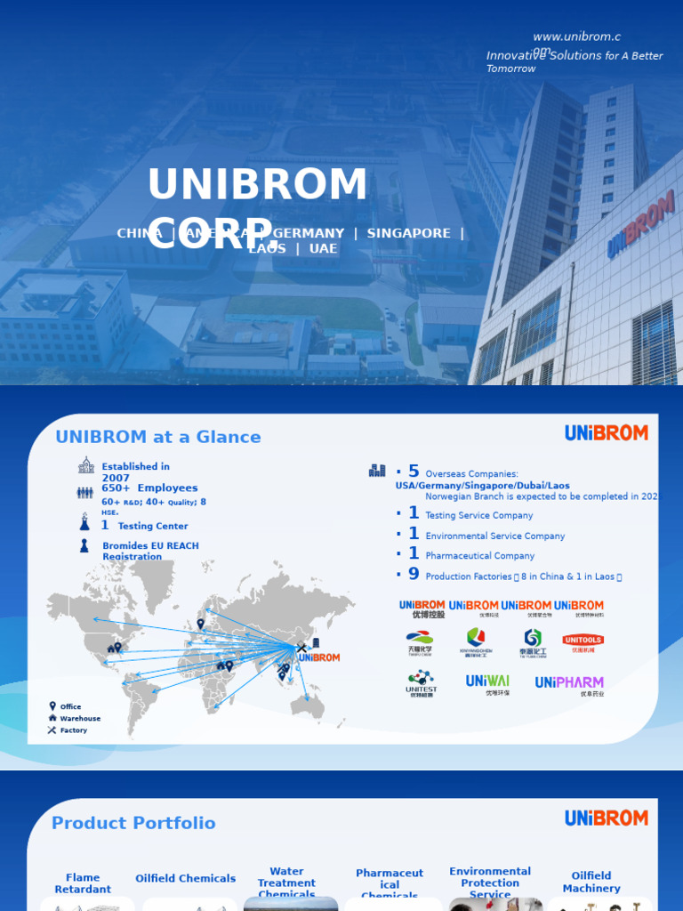 Unibrom Introduction - 25.09 | PDF | Oil Well | Surfactant