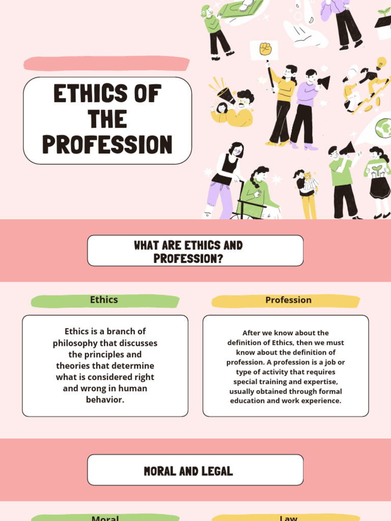 Ethics and Morality Educational Presentation in Pink, Purple, Yellow ...