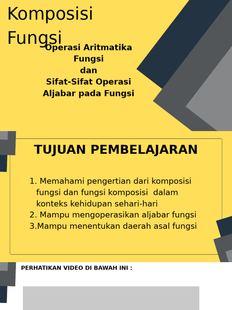 Komposisi Fungsi - 1 | PDF