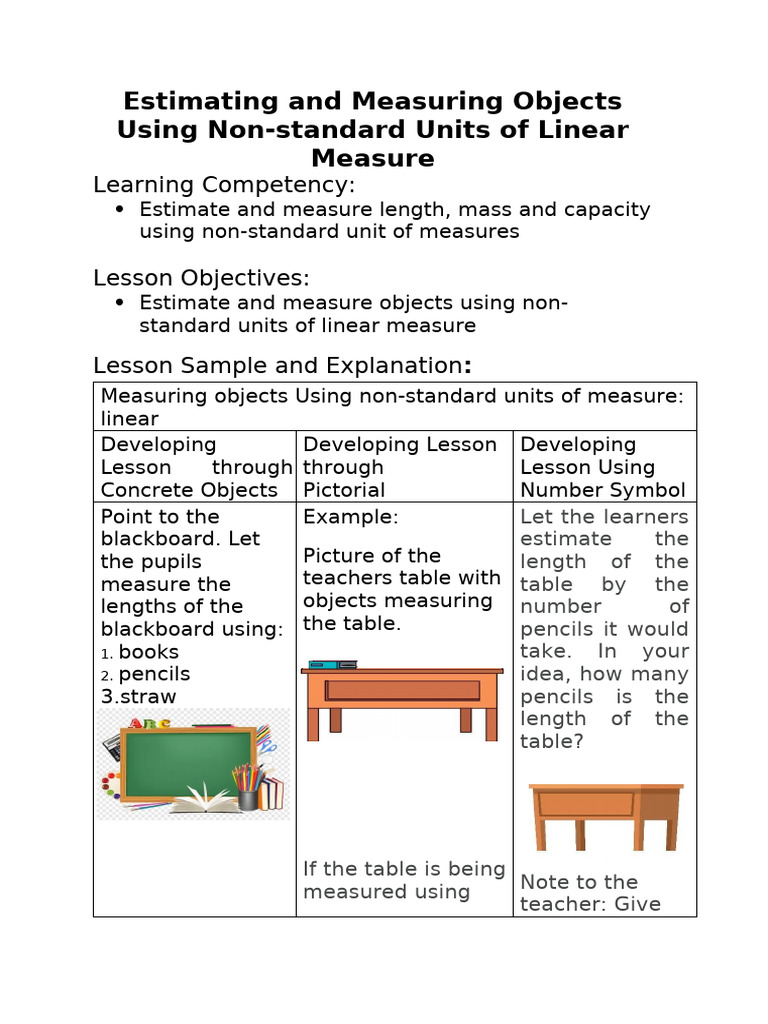 g1 - Estimate and Measure Objects Using Non-Standard Units of Linear ...