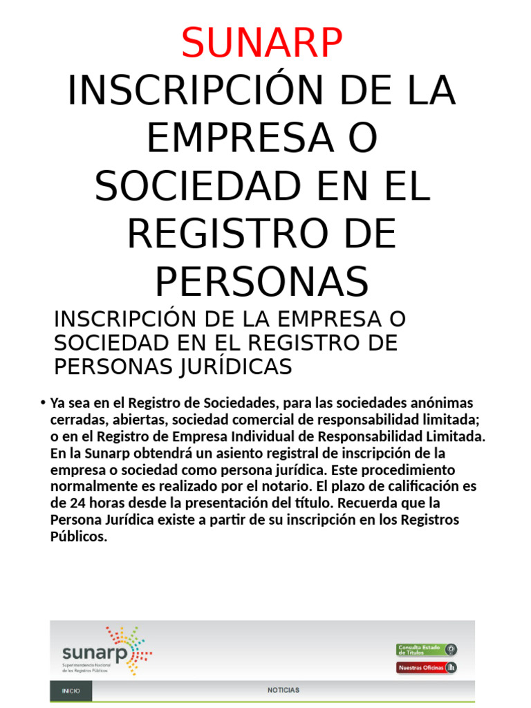 6° Paso - Sunarp | PDF