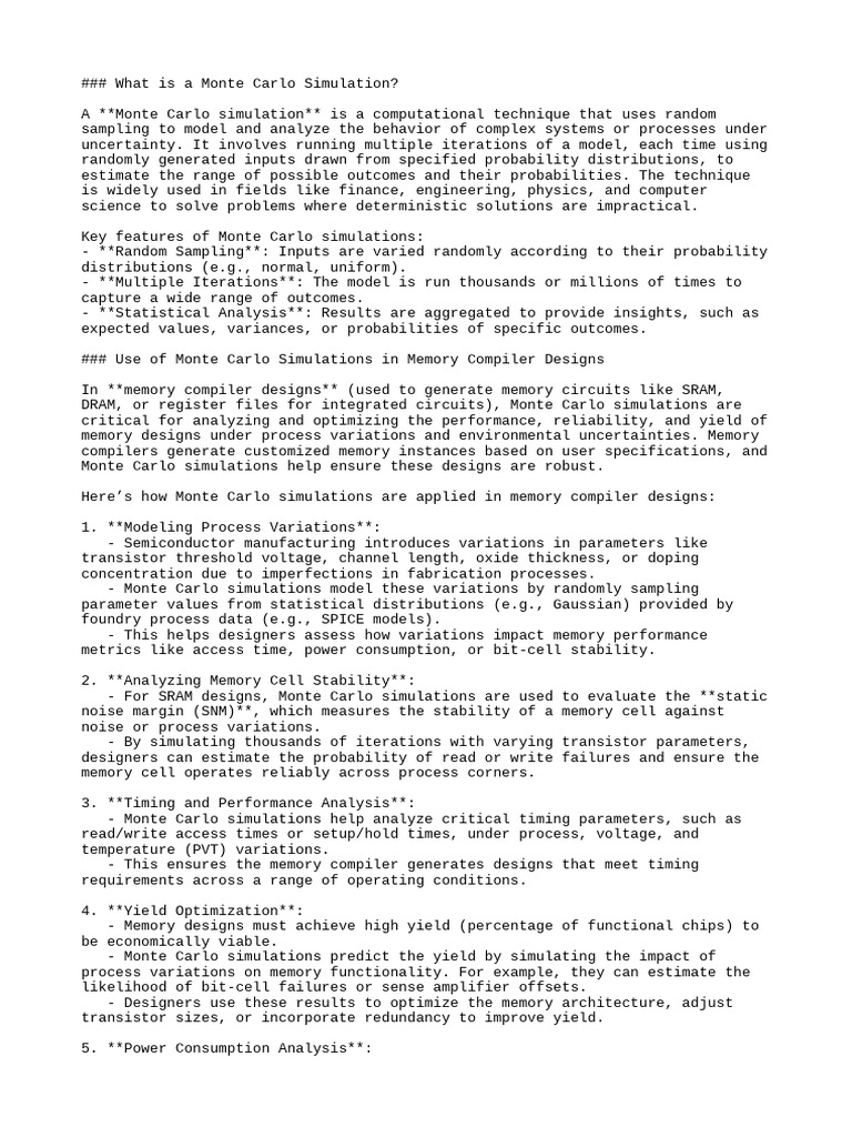 Memory Compiler Corners Die Mismatch | PDF | Semiconductor Device ...
