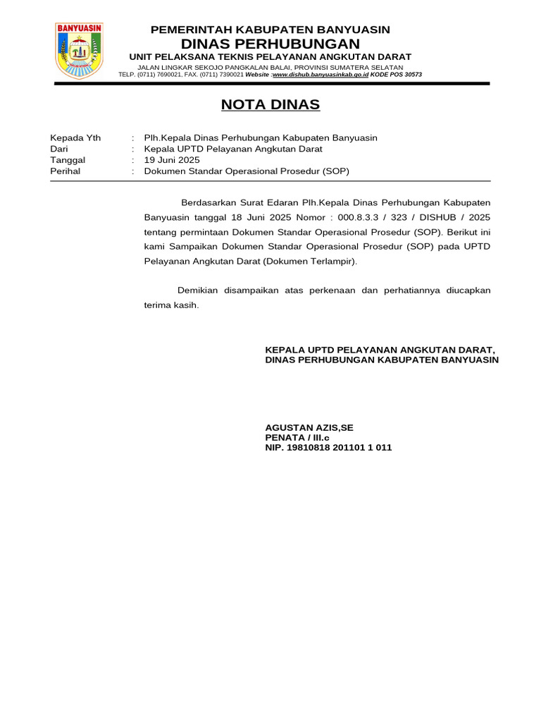 ND Permintaan Dokumen SOP 2025 | PDF