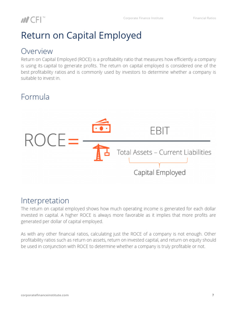 Understanding Return on Capital Employed | PDF