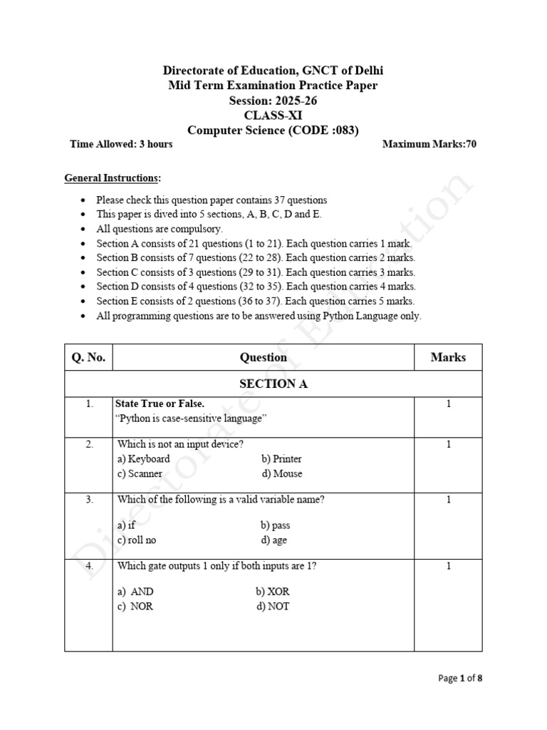 Python Code Output Question | PDF | Python (Programming Language) | Software Development