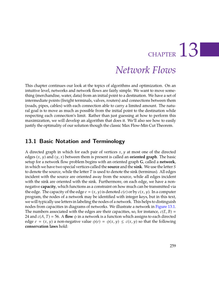 Network Flows and Optimization Techniques | PDF | Vertex (Graph Theory ...