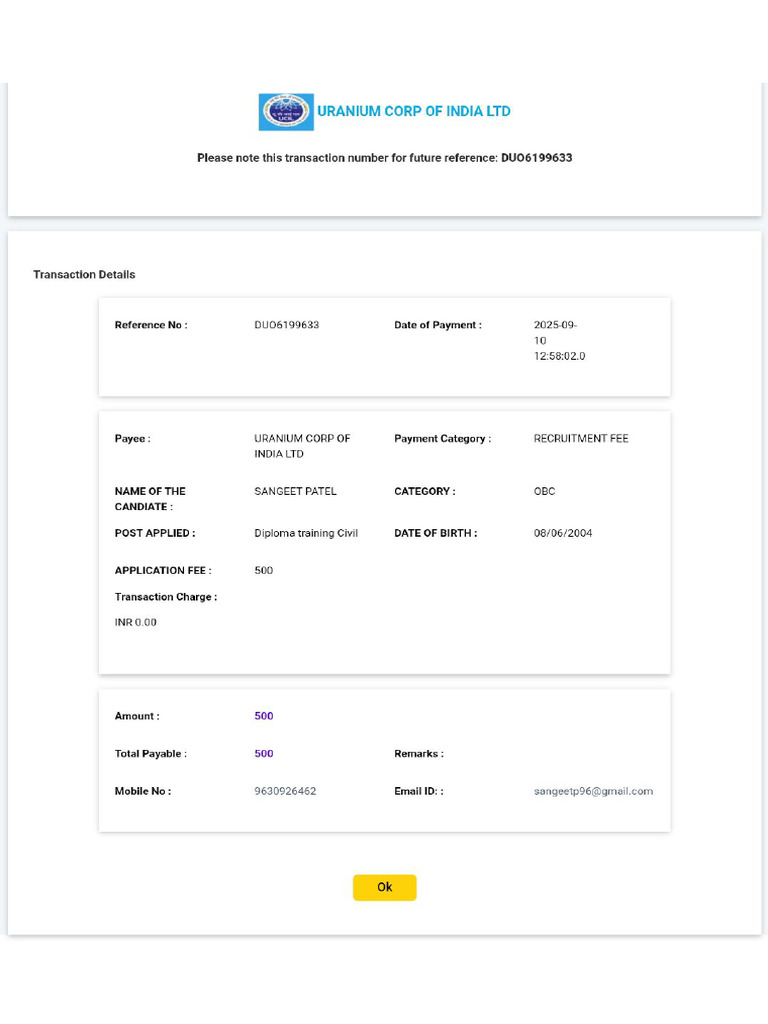 Fee Slip | PDF