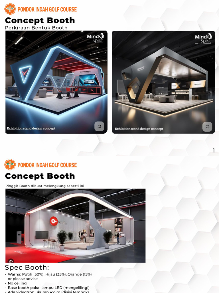 Concept Booth Pondok Indah Golf Course | PDF