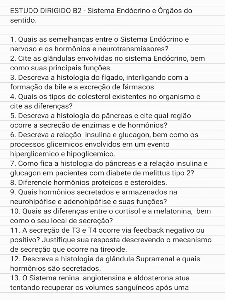 Estudo Dirigido B2 | PDF