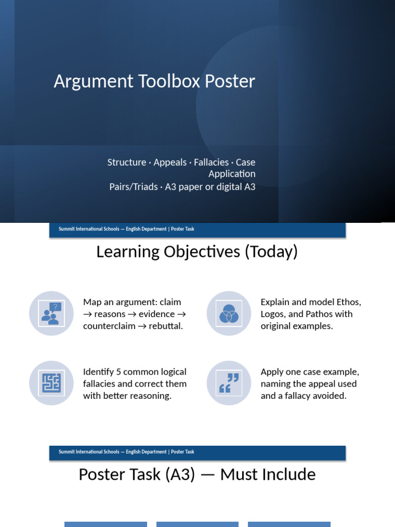 Poster Task Standalone PPT | PDF | Computer File