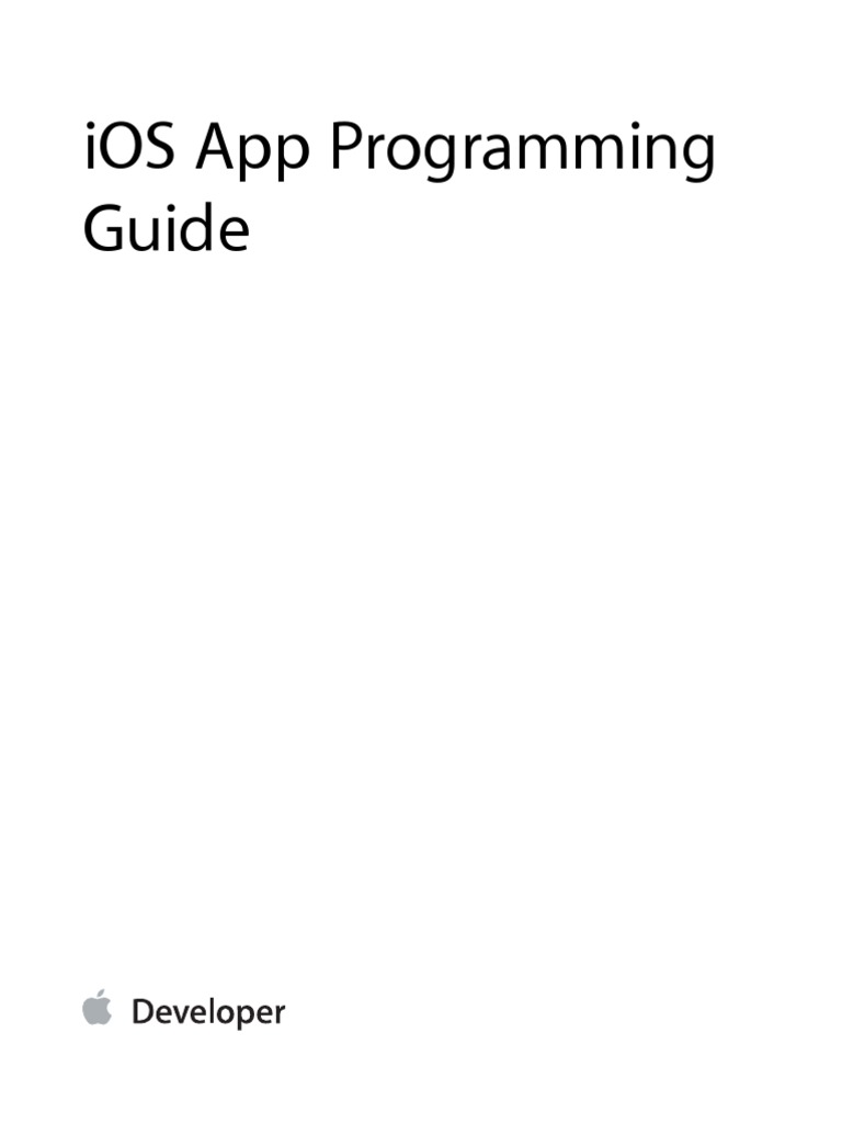 Iphone App Programming Guide | PDF