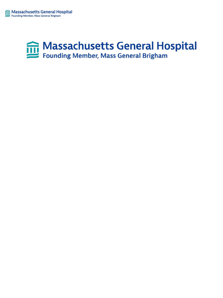 Mass General Hospital Adult Volunteer Program Information Booklet | PDF ...