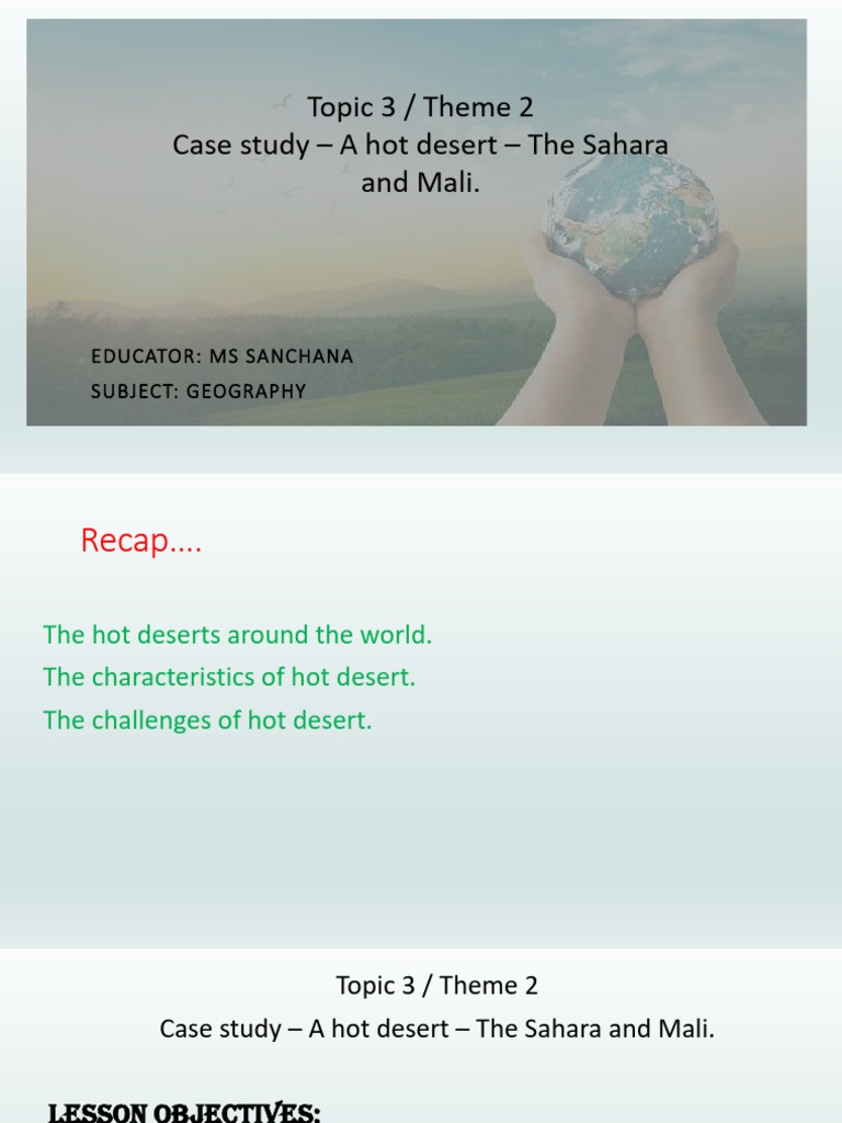 Sahara Desert and Mali Case Study | PDF | Sahara | Desert