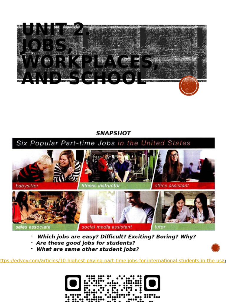 Unit 2. Jobs, Workplaces, and School | PDF | Chess | Chess Theory