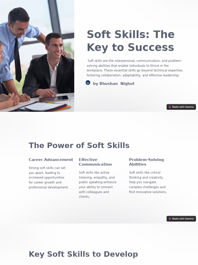 Essential Soft Skills for Career Success | PDF