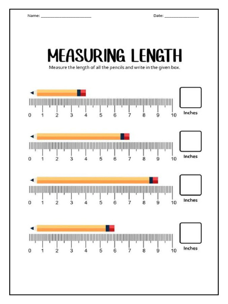 Measurement Worksheet | PDF