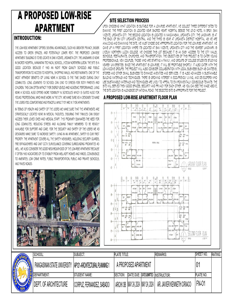 Site Planning Final Req 1 | PDF | Apartment | Building