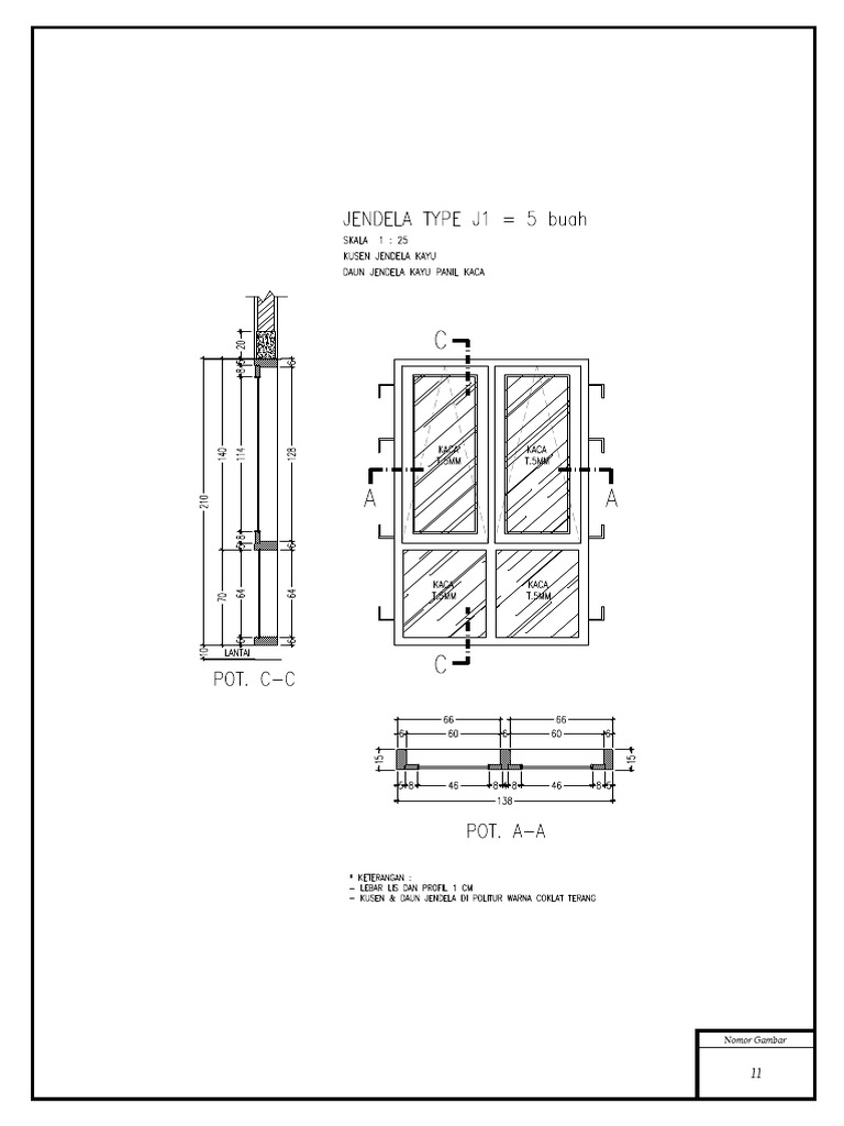11.jendela Type j1 5 Buah | PDF