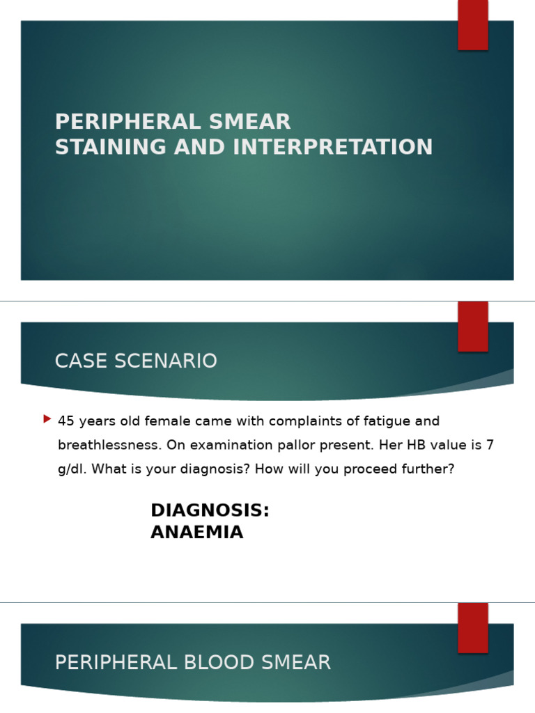 Peripheral Smear | PDF | White Blood Cell | Blood
